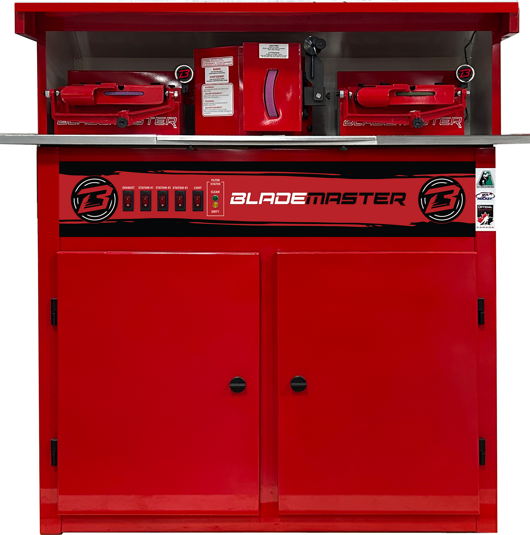 BLADEMASTER LEGEND TRIPLE STATION SKATE SHARPENER MACHINE (BRLEG1FSF ...